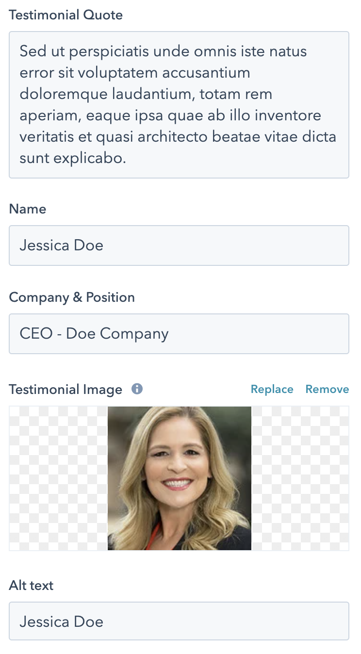 Testimonial - Avatar Slider